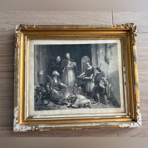 The Tithes | Wall Decor | Ca 84 Mezzotint Print From Sir Edwin Landseer ...